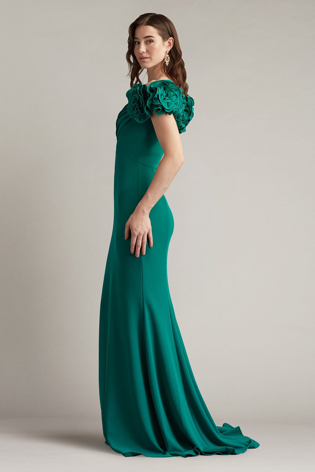 Avenne Rosette-Embellished Gown – Tadashi Shoji Official Online Boutique