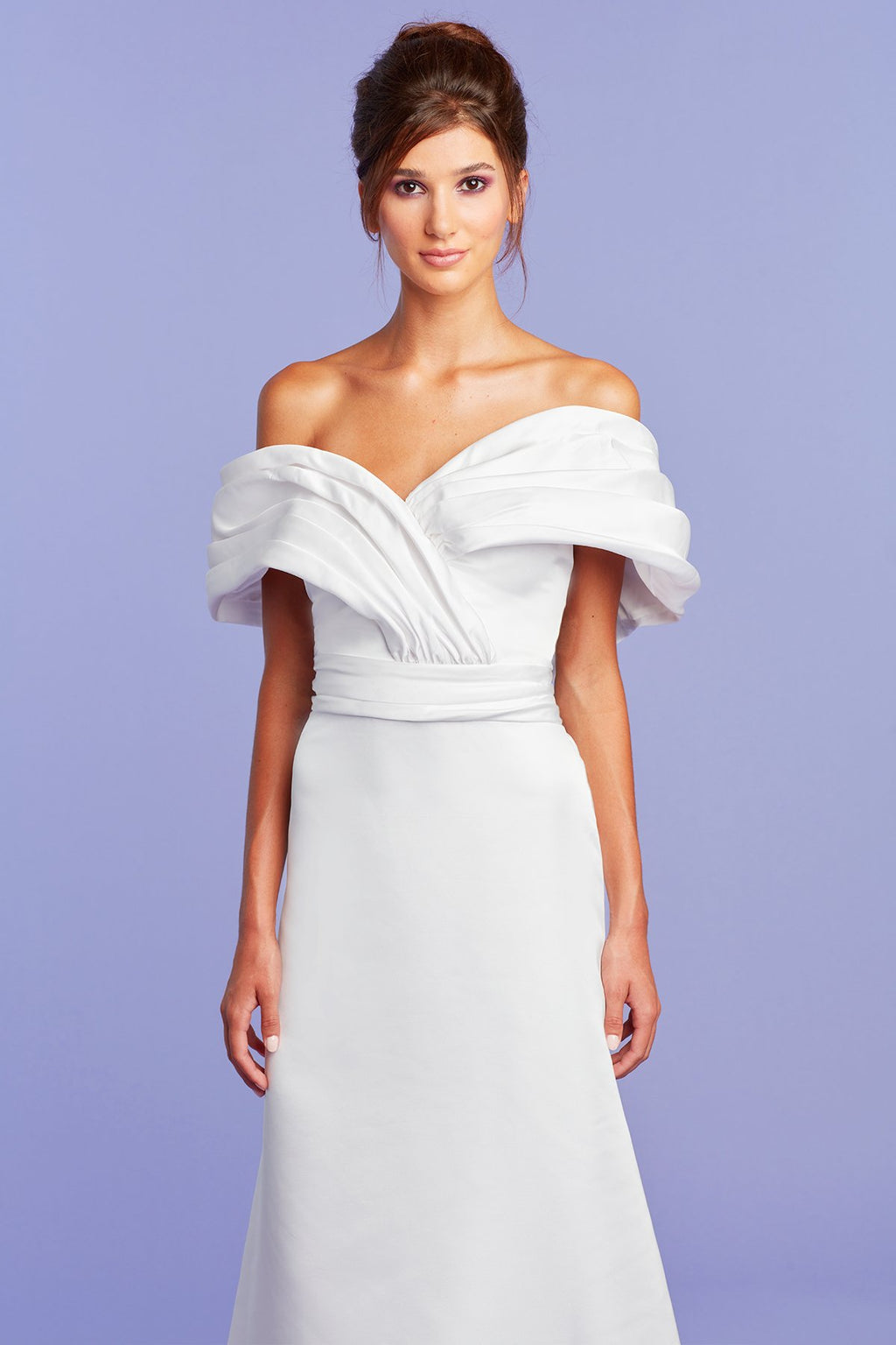 Tenley Satin Jacquard Gown – Tadashi Shoji Official Online Boutique