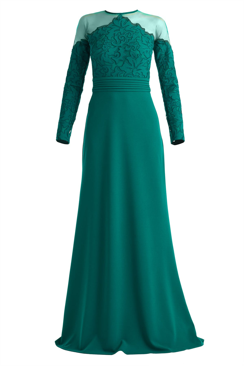 Sinclair Embroidered Crepe Gown – Tadashi Shoji Official Online Boutique
